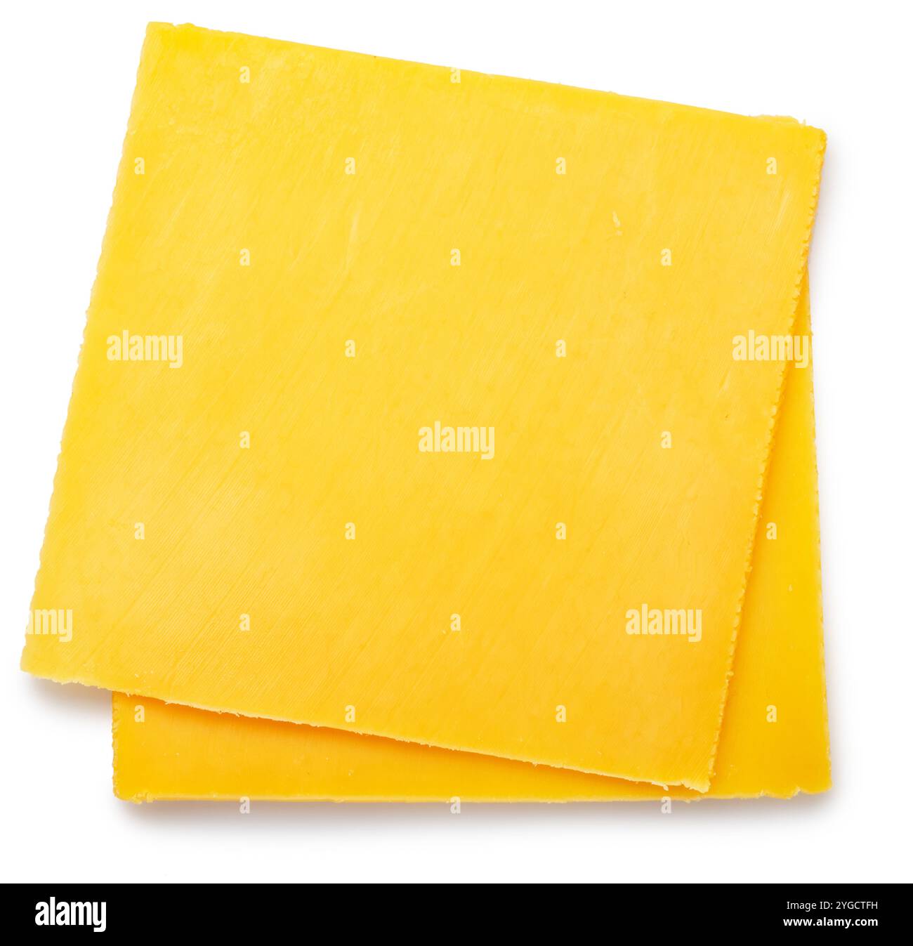 Cheese slices, cheeseburger ingredient on white background. File ...