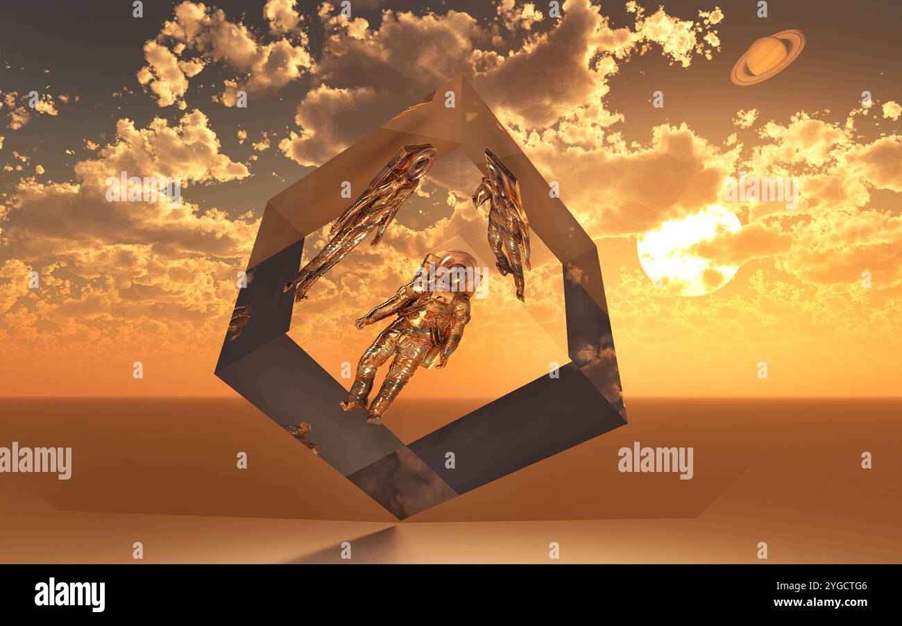 Saturn cube matrix hi-res stock photography and images - Alamy