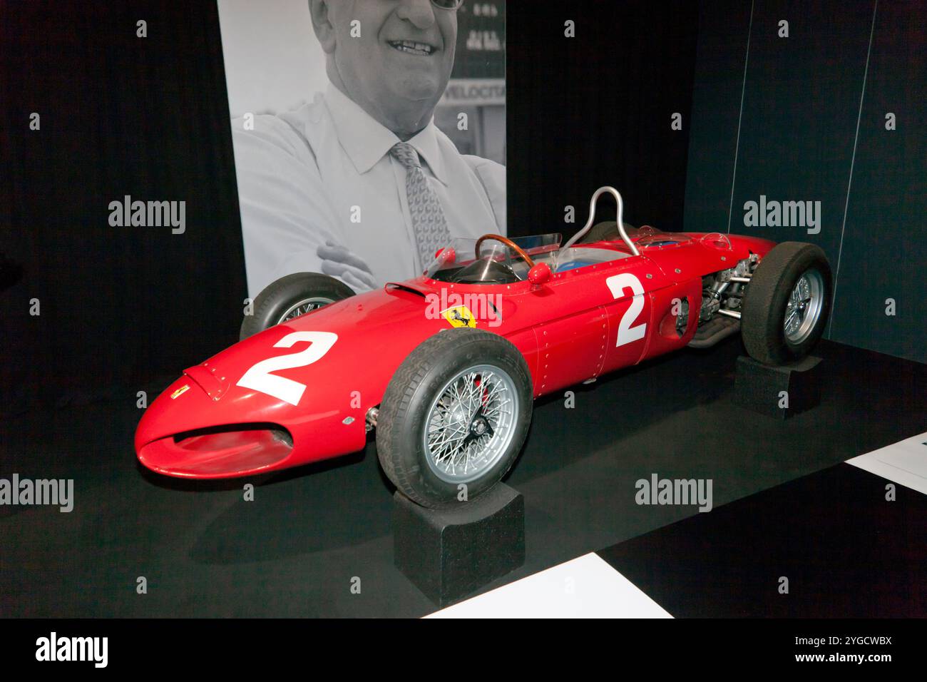A Red, 1961, Shark nose Ferrari 156, driver by American Racing driver ...