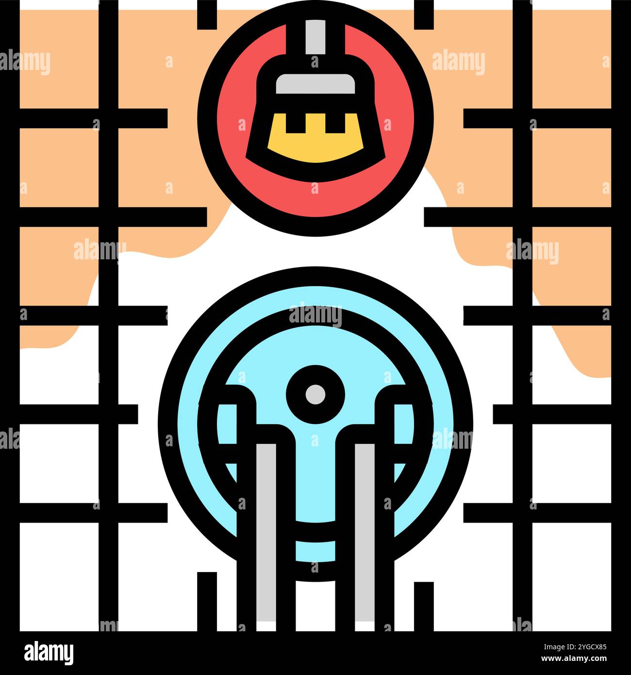 tile grout cleaning home maintenance color icon vector illustration ...