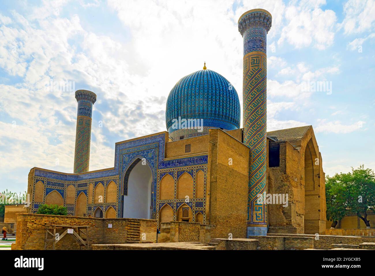 View of the Muhammad Sultan ensemble. Tamerlane's mausoleum (Timur ...