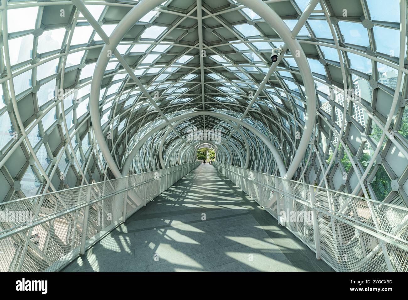 Inside view of Saloma Link Bridge in Kuala Lumpur, Malaysia Stock Photo ...
