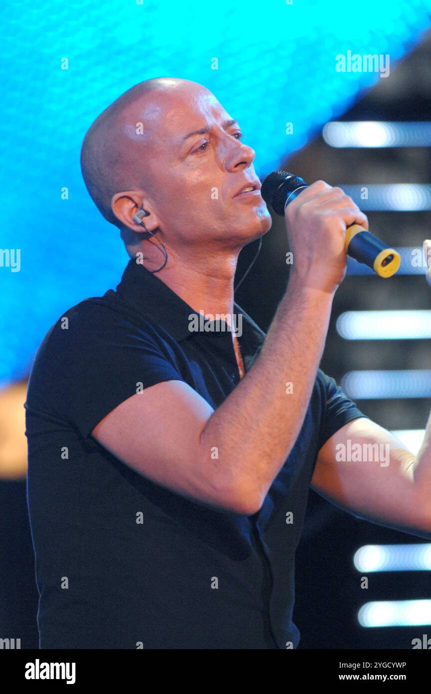 Catania Italy 29/06/2007: Raf,Italian singer,during the television show ...