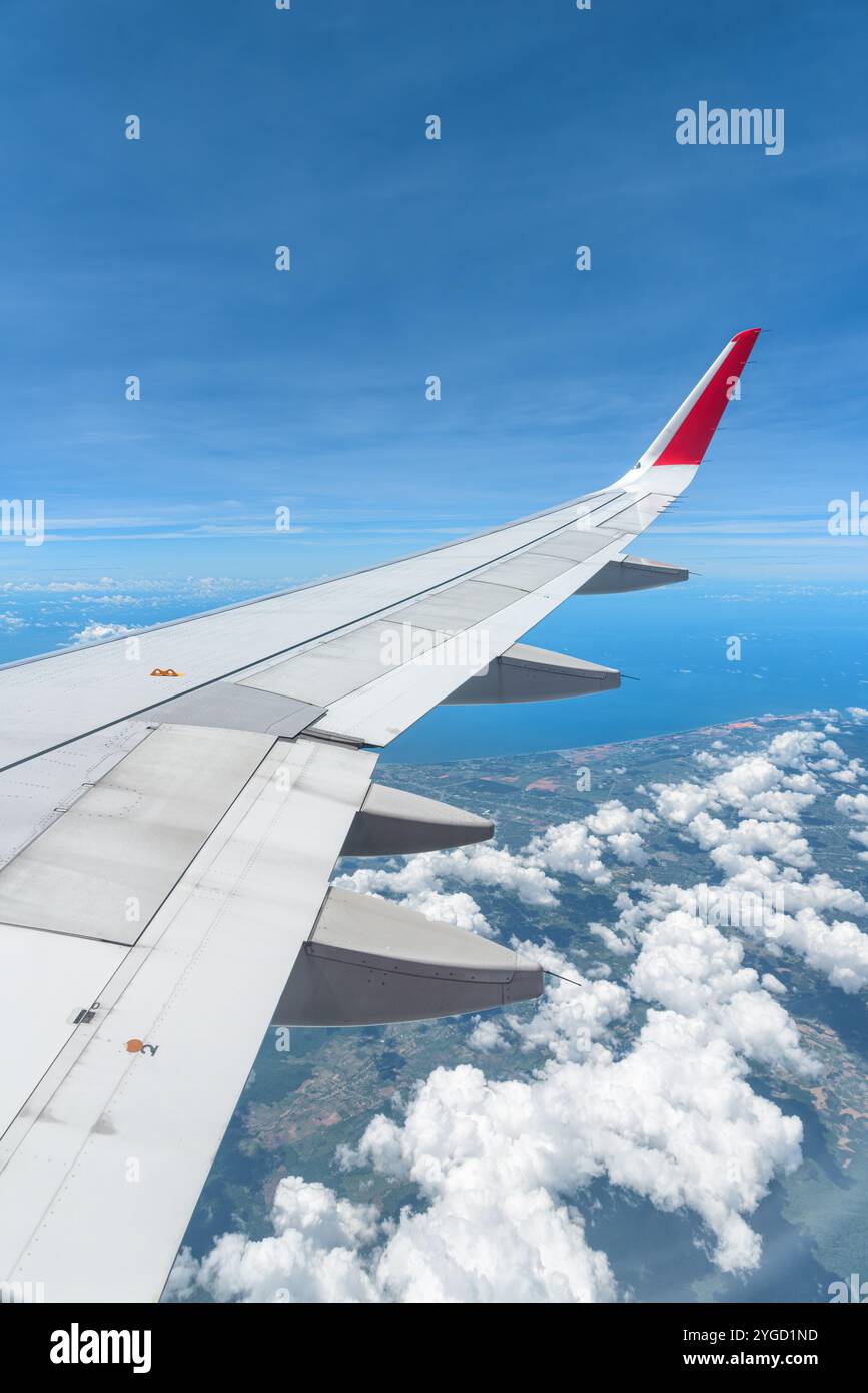 Flying adventure plane wing sky hi-res stock photography and images - Alamy