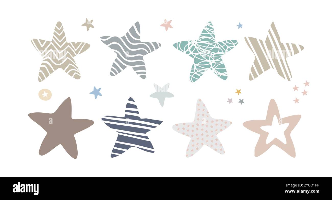 Cartoon star collage element Cut Out Stock Images & Pictures - Alamy