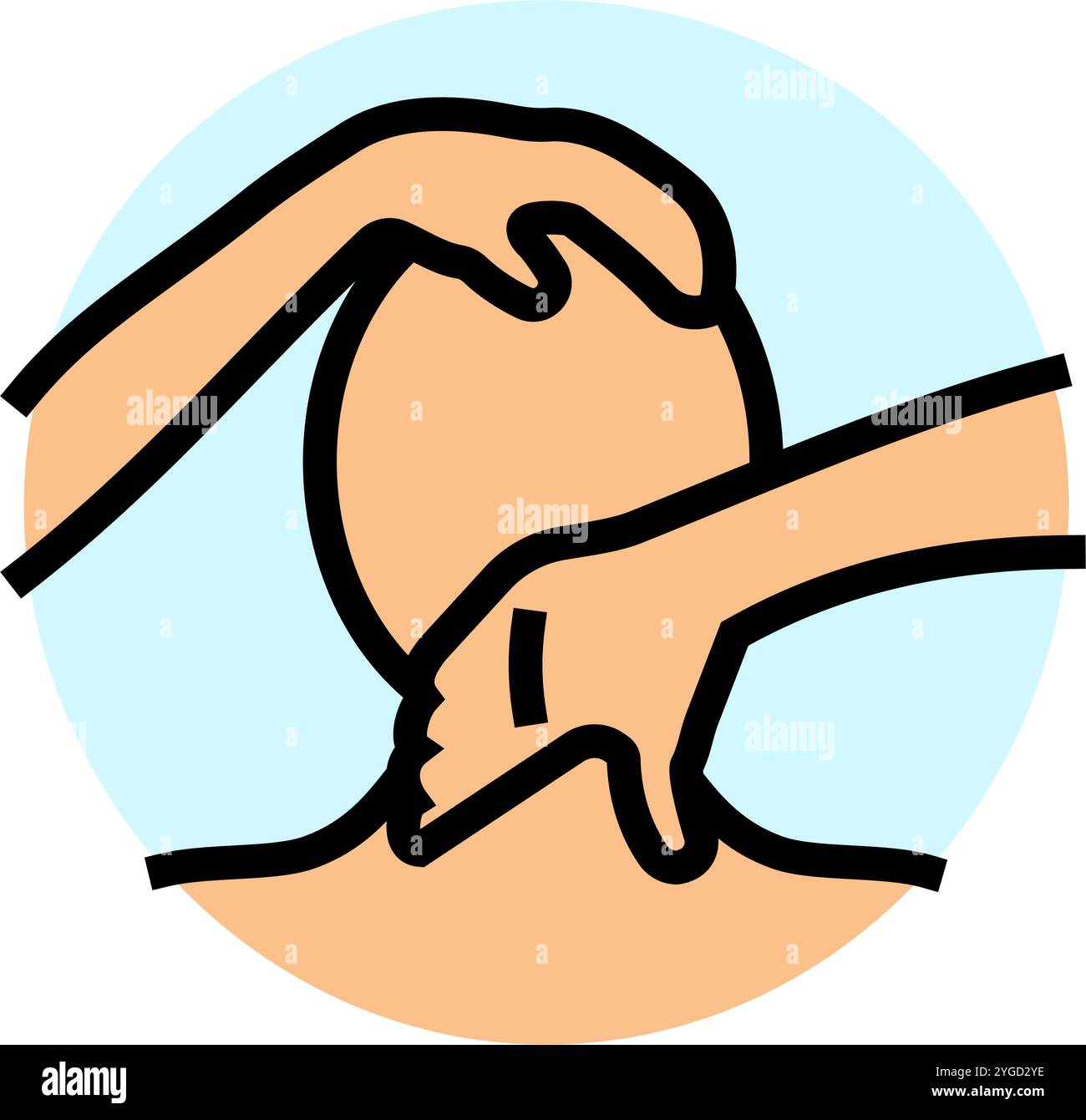 neck massage therapy color icon vector illustration Stock Vector Image ...