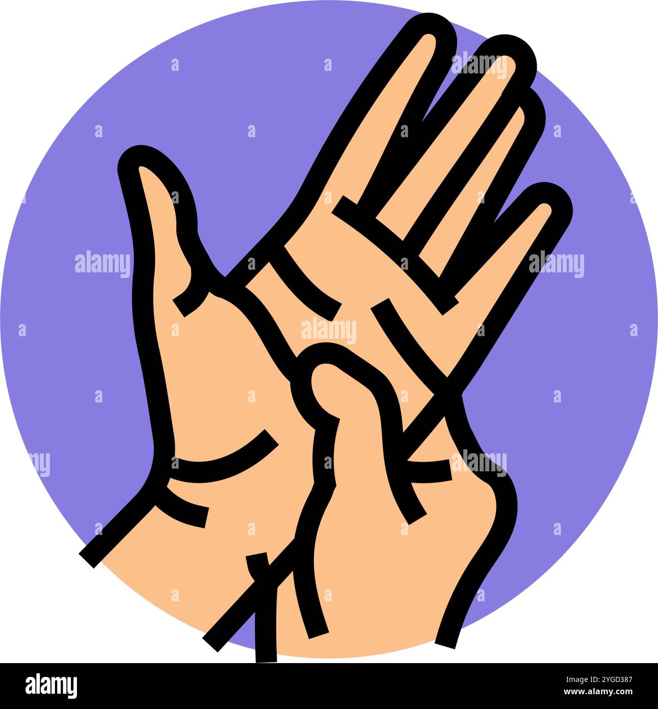 Acupressure point hands Cut Out Stock Images & Pictures - Alamy