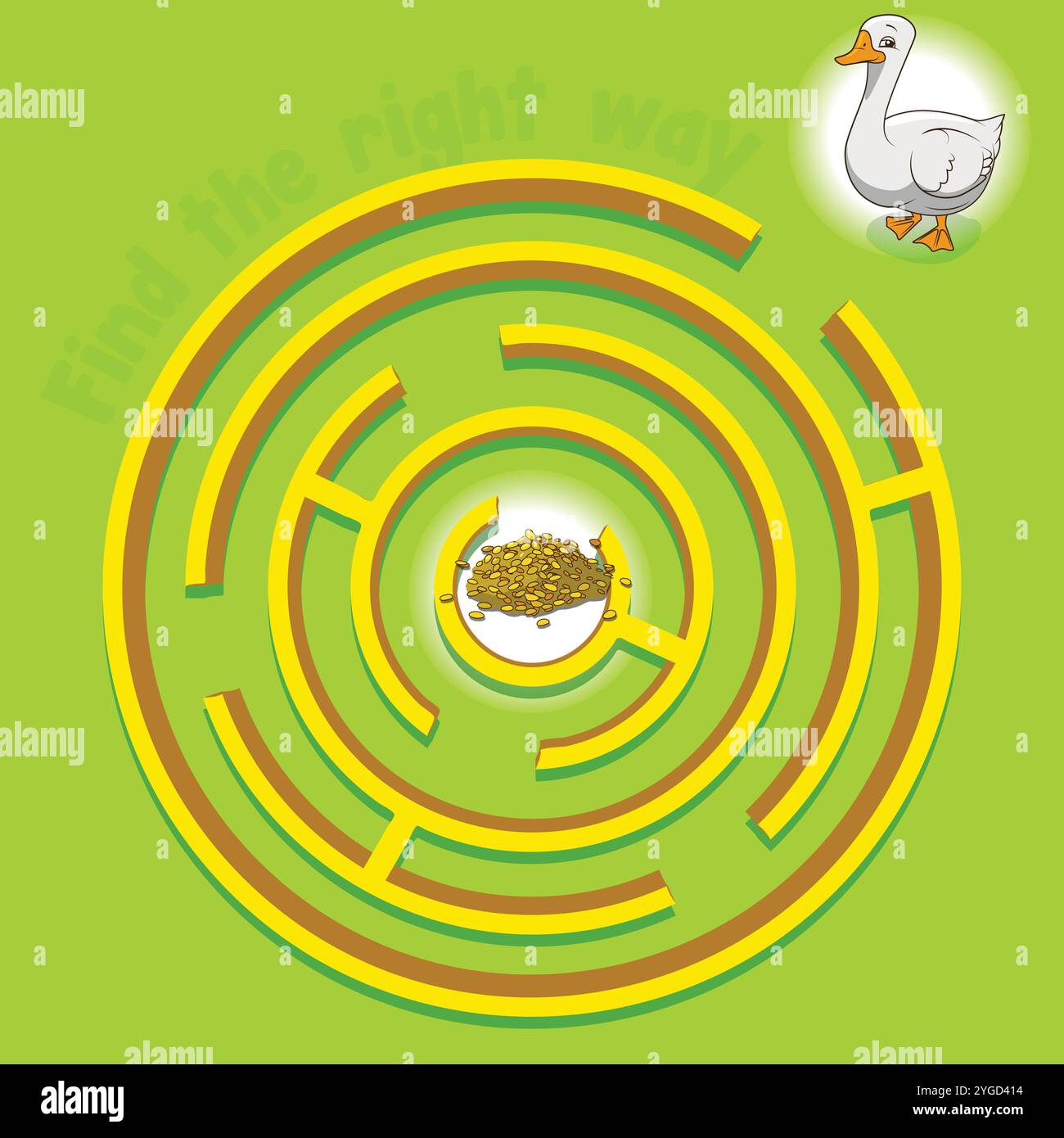 Children corn maze Stock Vector Images - Alamy