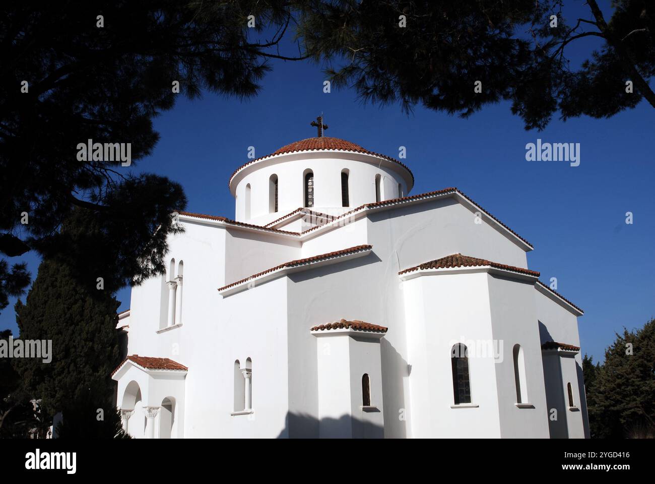 Greece Rhodes island churches around Kremasti village and Theologos ...
