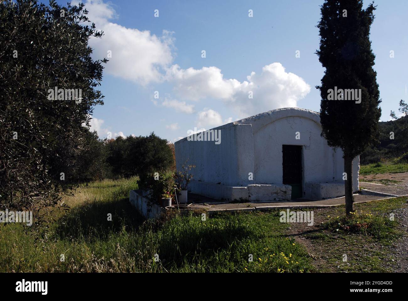 Greece Rhodes island churches around Kremasti village and Theologos ...