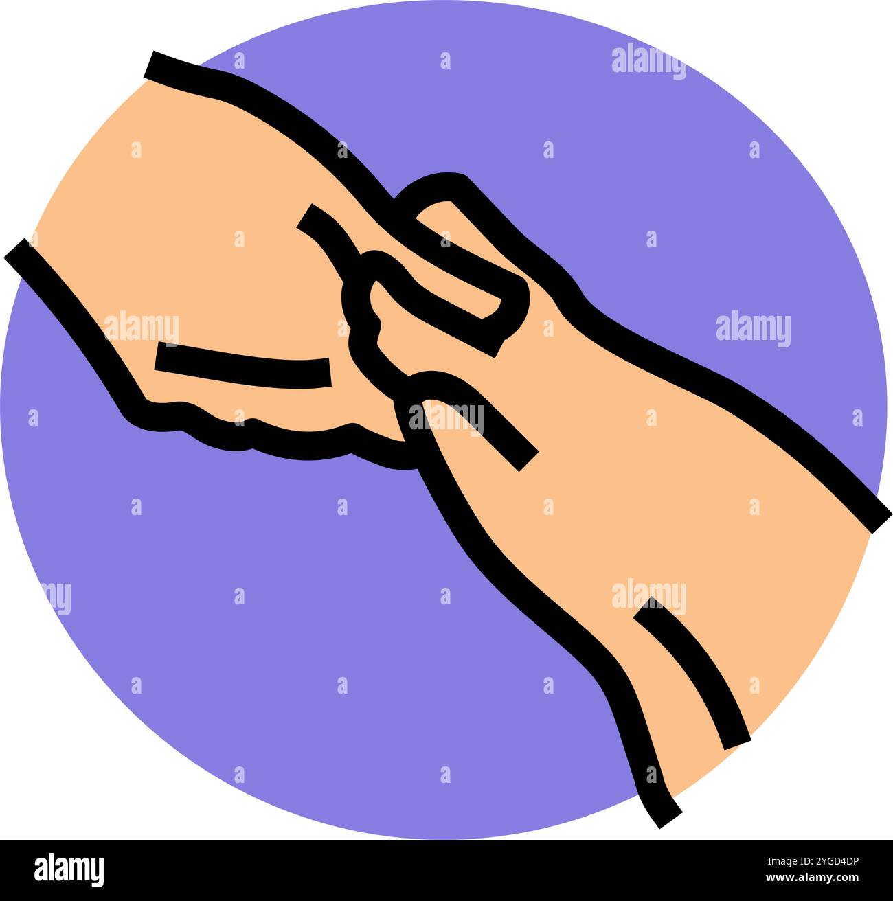 toes massage therapy color icon vector illustration Stock Vector Image ...