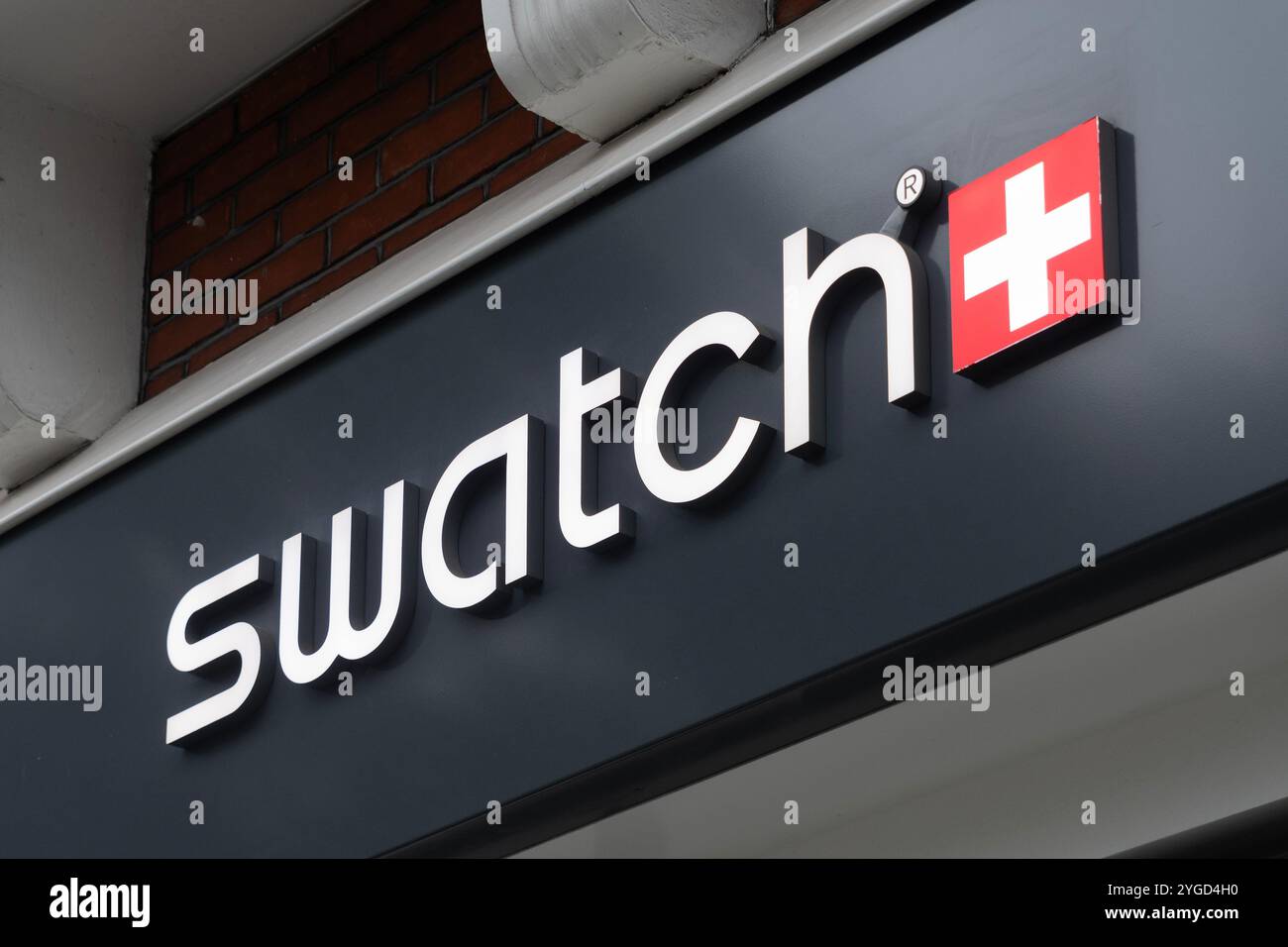 London, Uk - October 19, 2024 - Swatch store sign in Oxford Street ...