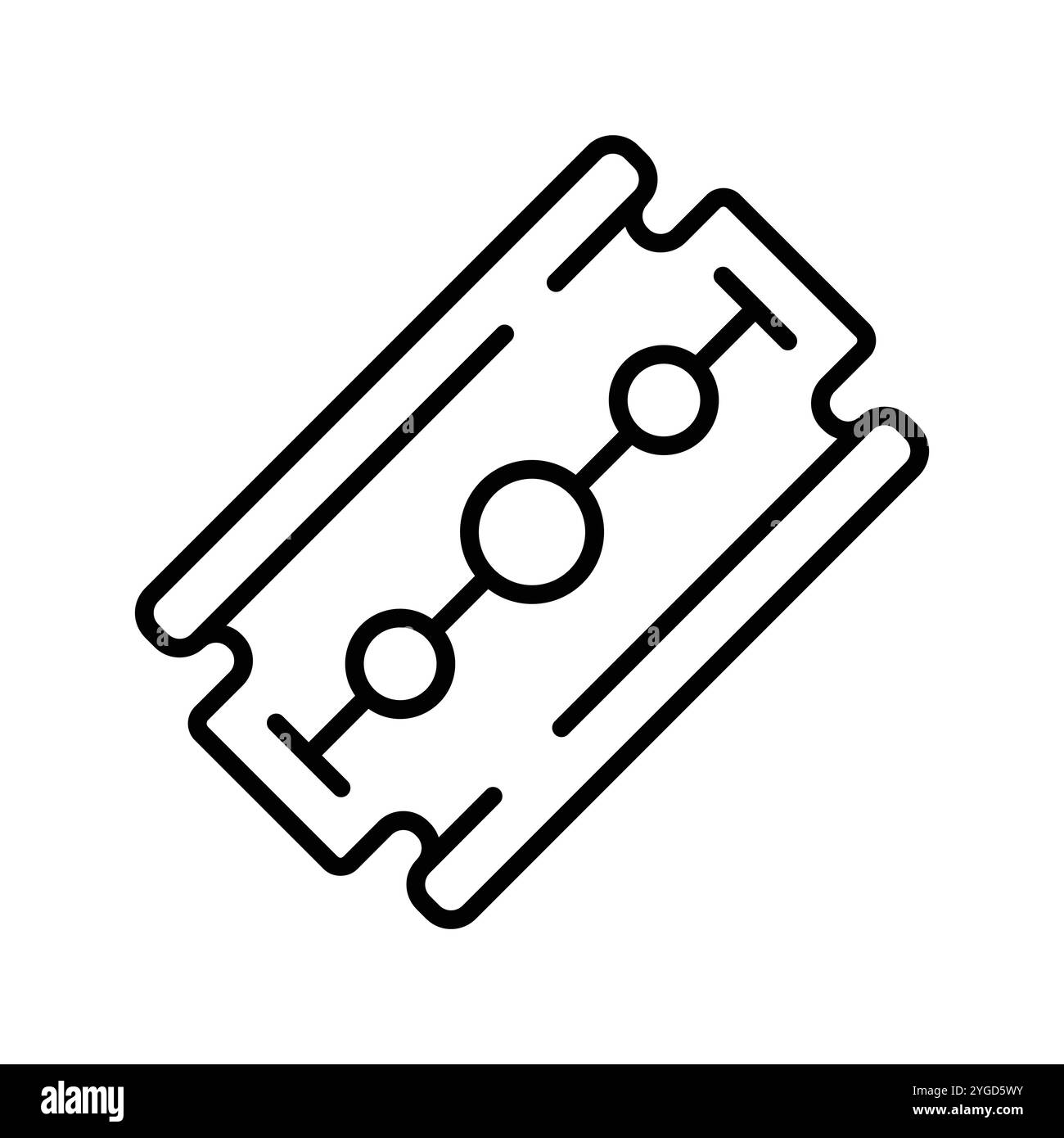 Razor blade vector design isolated on white background Stock Vector ...