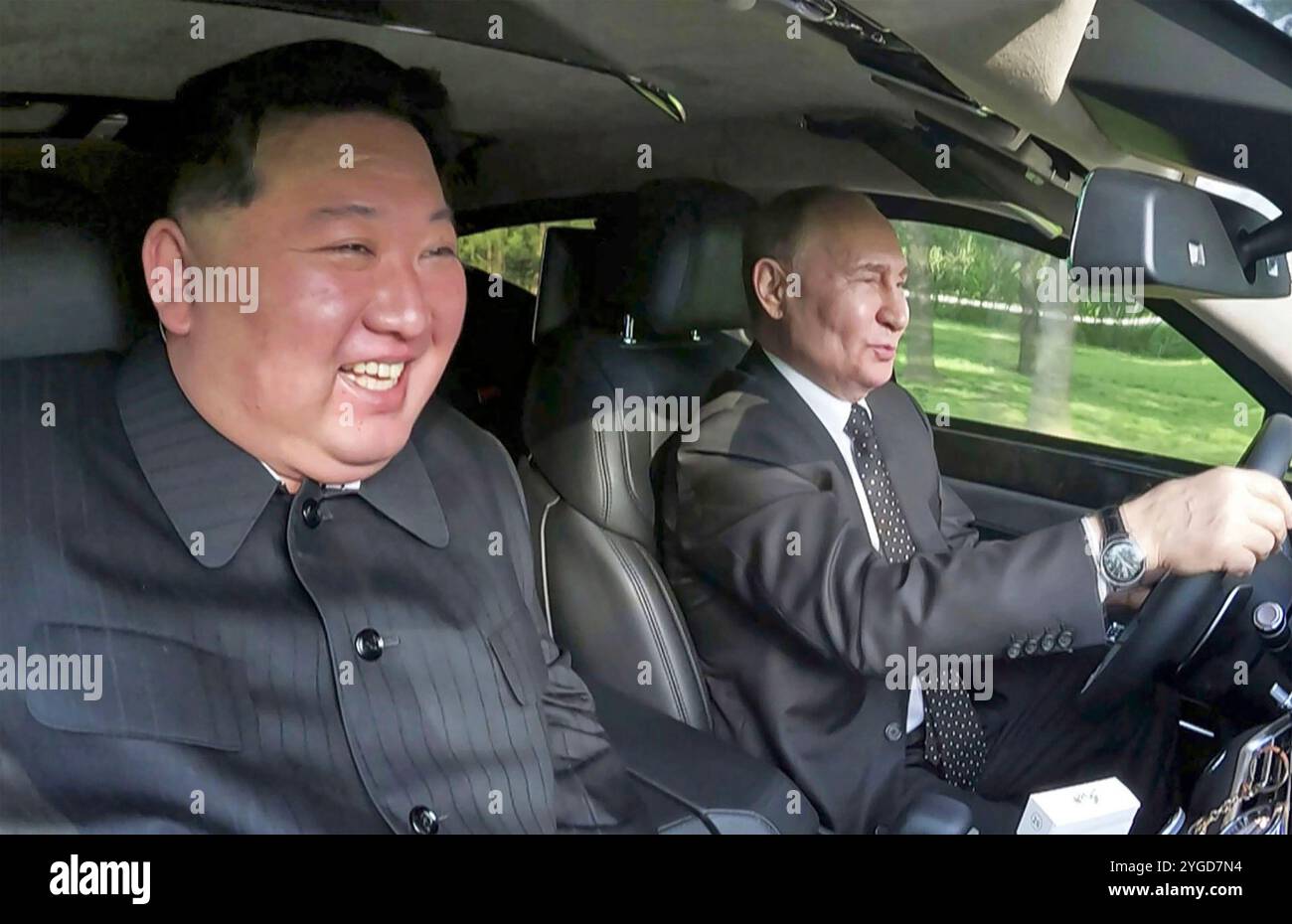 Russian president vladimir putin driving hi-res stock photography and ...