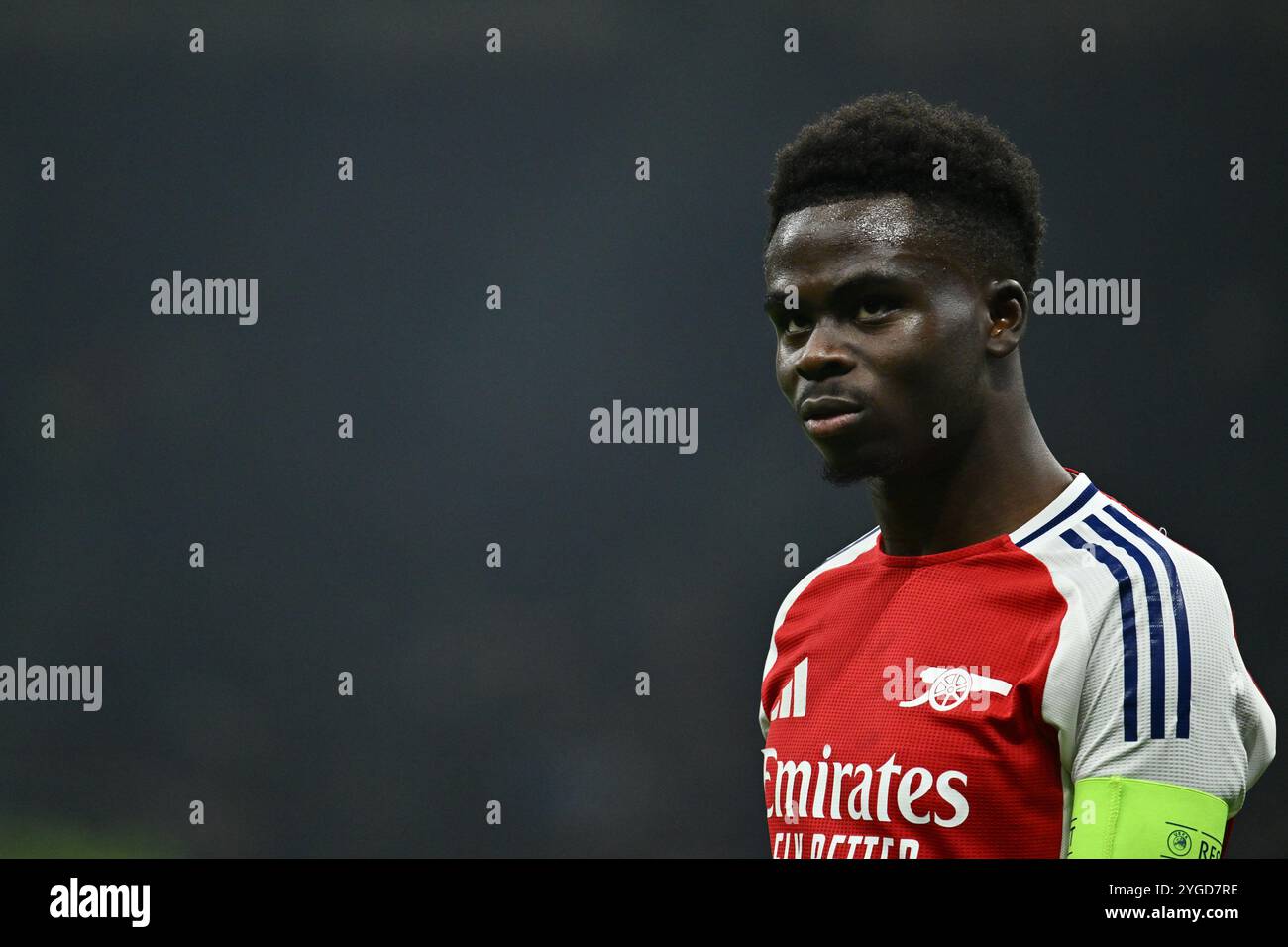 Bukayo Saka of Arsenal F.C. during the UEFA Champions League 2024/25 ...