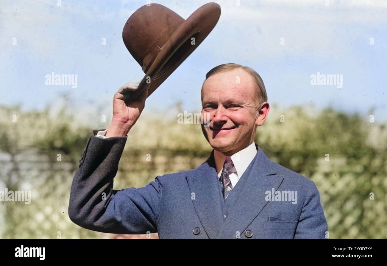 CALVIN COOLIDGE (1872-1933) as 30th President of the United States in ...