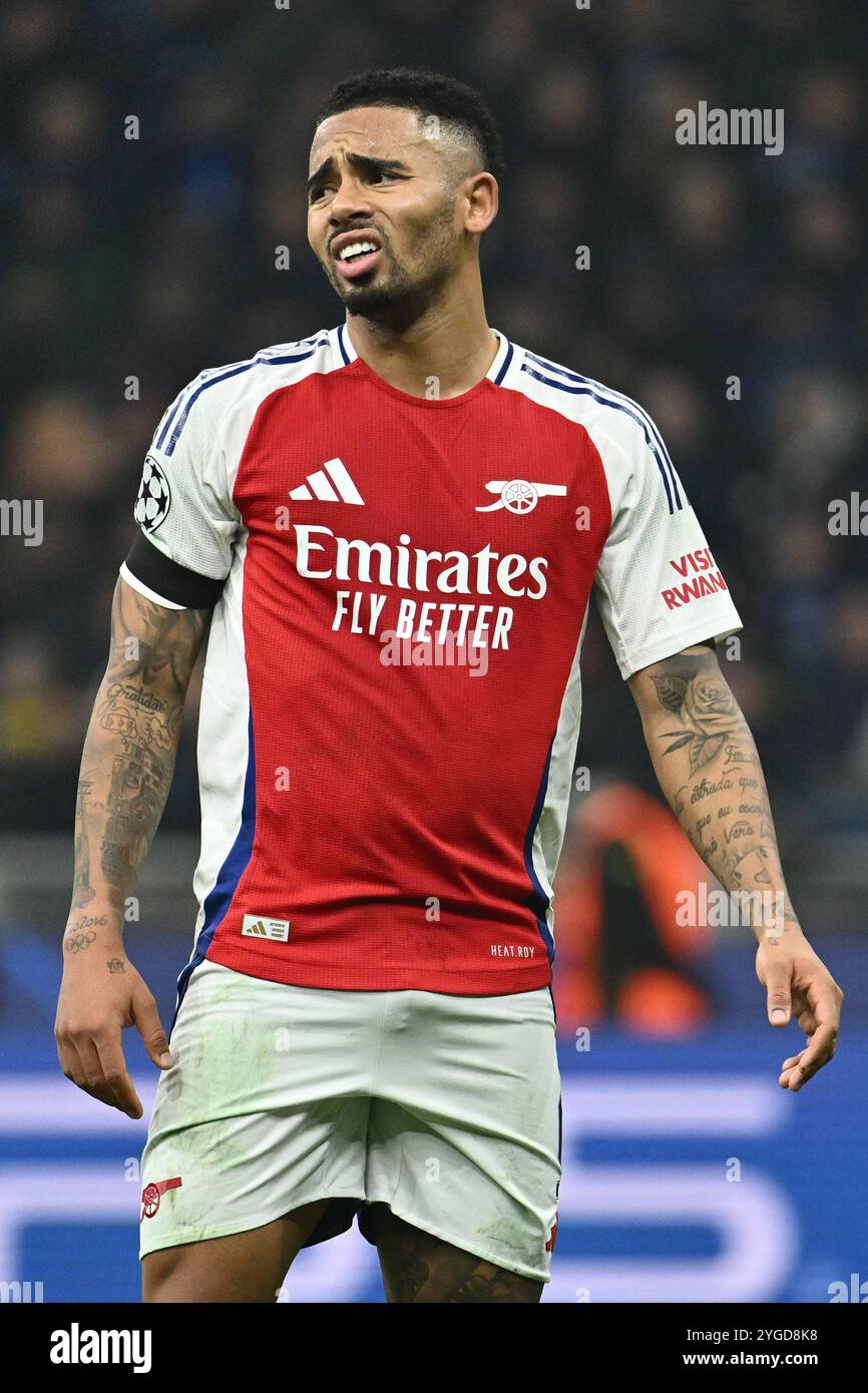 Gabriel Jesus of Arsenal F.C. during the UEFA Champions League 2024/25 ...