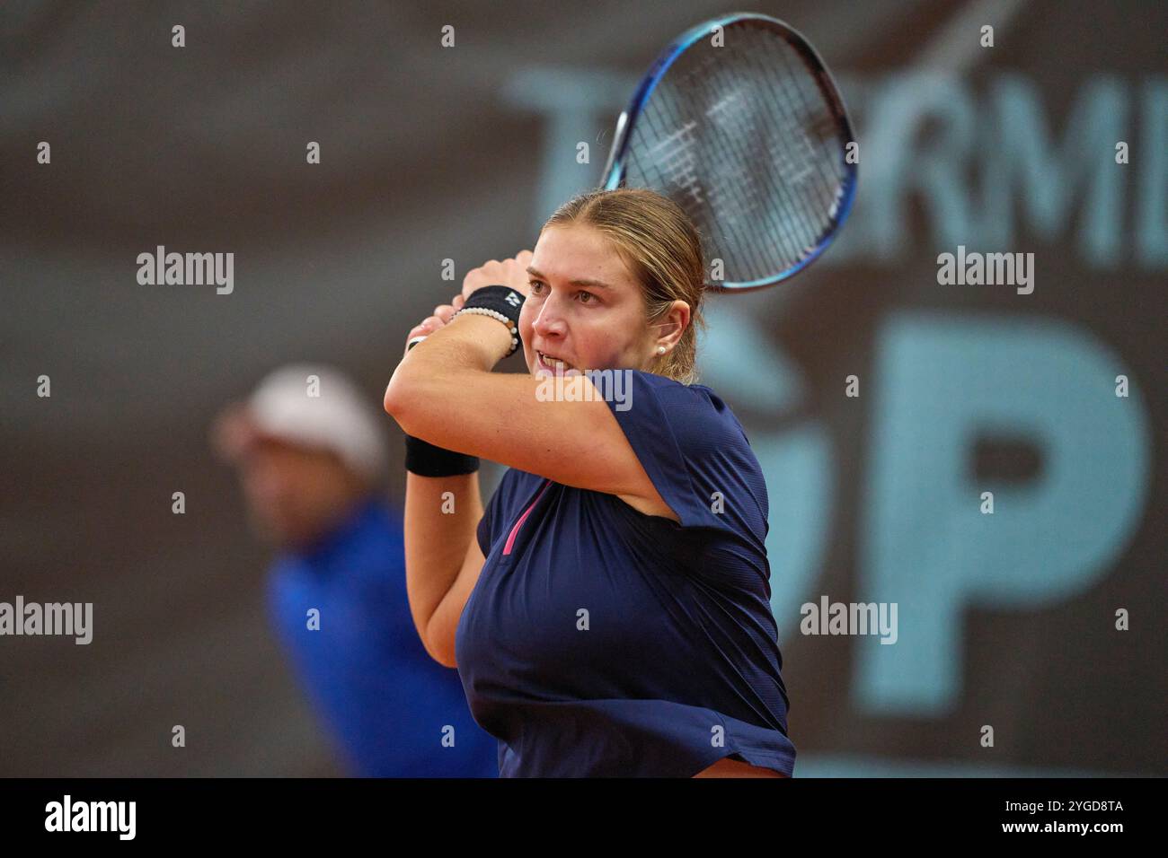 Antonia Schmidt (GER) () in action in her match against Valentina ...