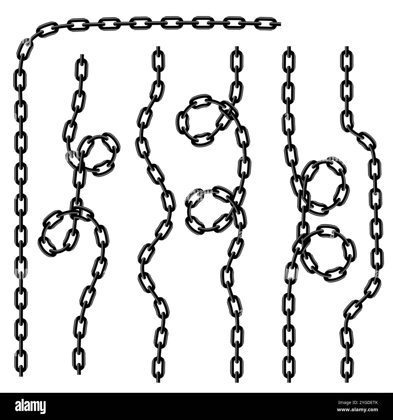 Raster chain pattern. Black chain background Stock Photo - Alamy