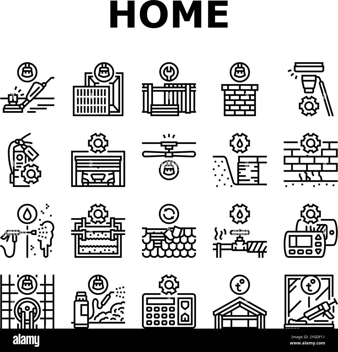 Home upkeep Black and White Stock Photos & Images - Alamy