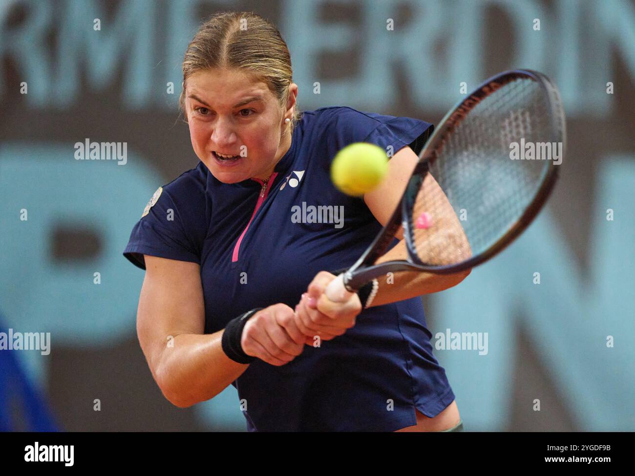 Antonia Schmidt (GER) () in action in her match against Valentina ...