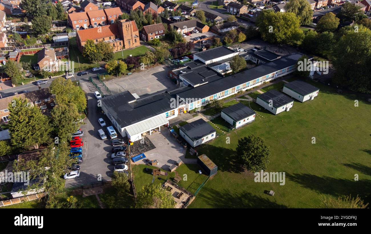 Aerial photo of the village of Moorends in the north-east of the ...