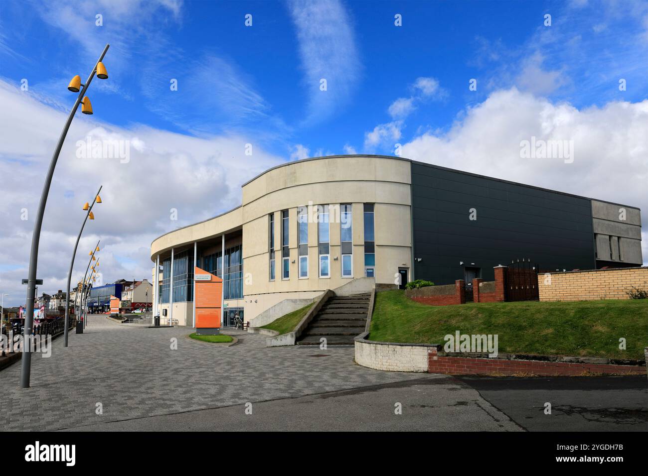 The East Riding Leisure centre on the promenade at Bridlington town ...