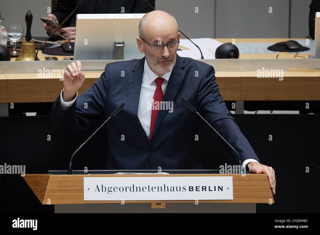 Berlin, Germany. 07th Nov, 2024. Martin Trefzer (AfD) speaks at the ...