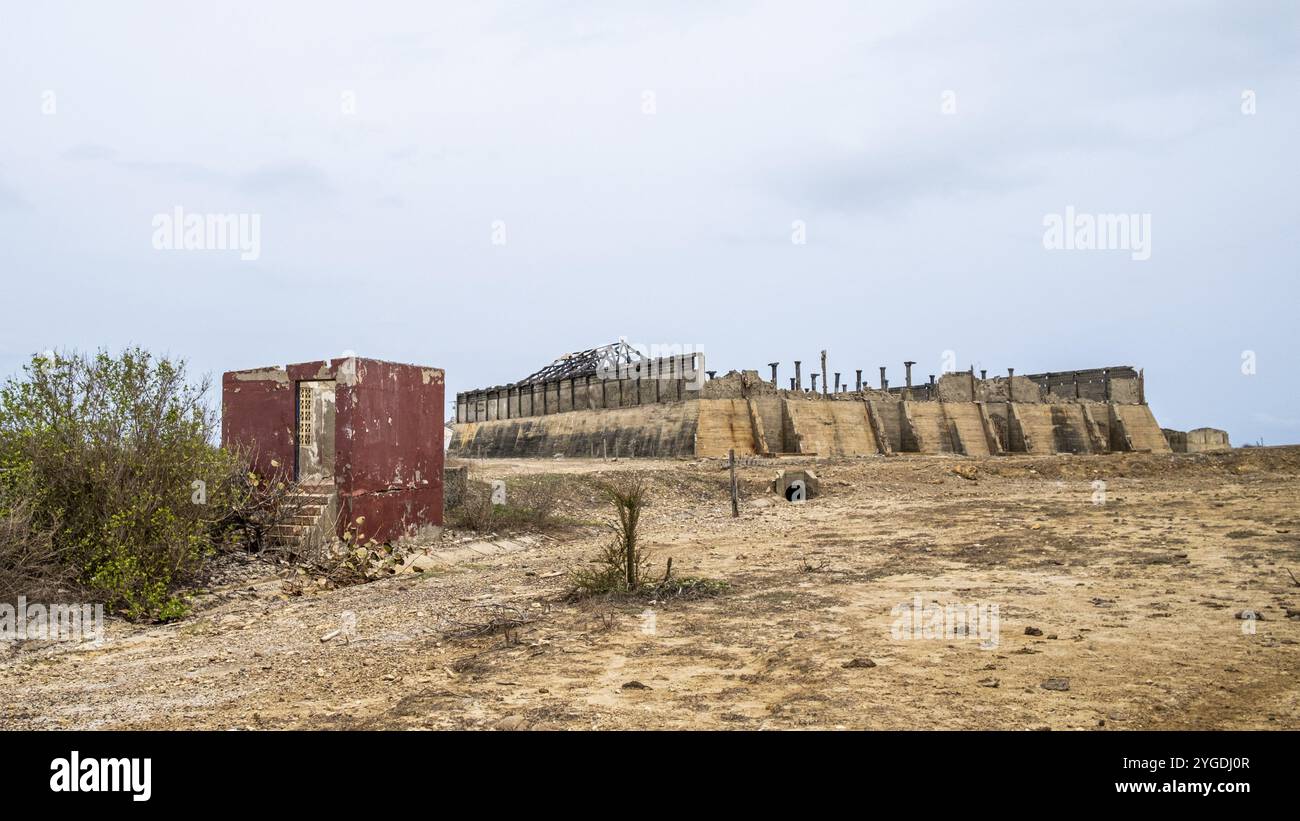 Remains of a salt factory, Mar Rosado, Galerazamba, Bolivar, Colombia ...