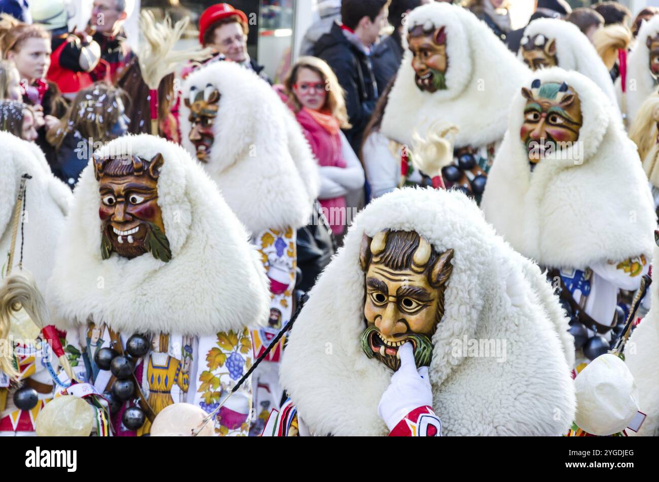 Typical carnival costumes in Southern Germany Stock Photo - Alamy