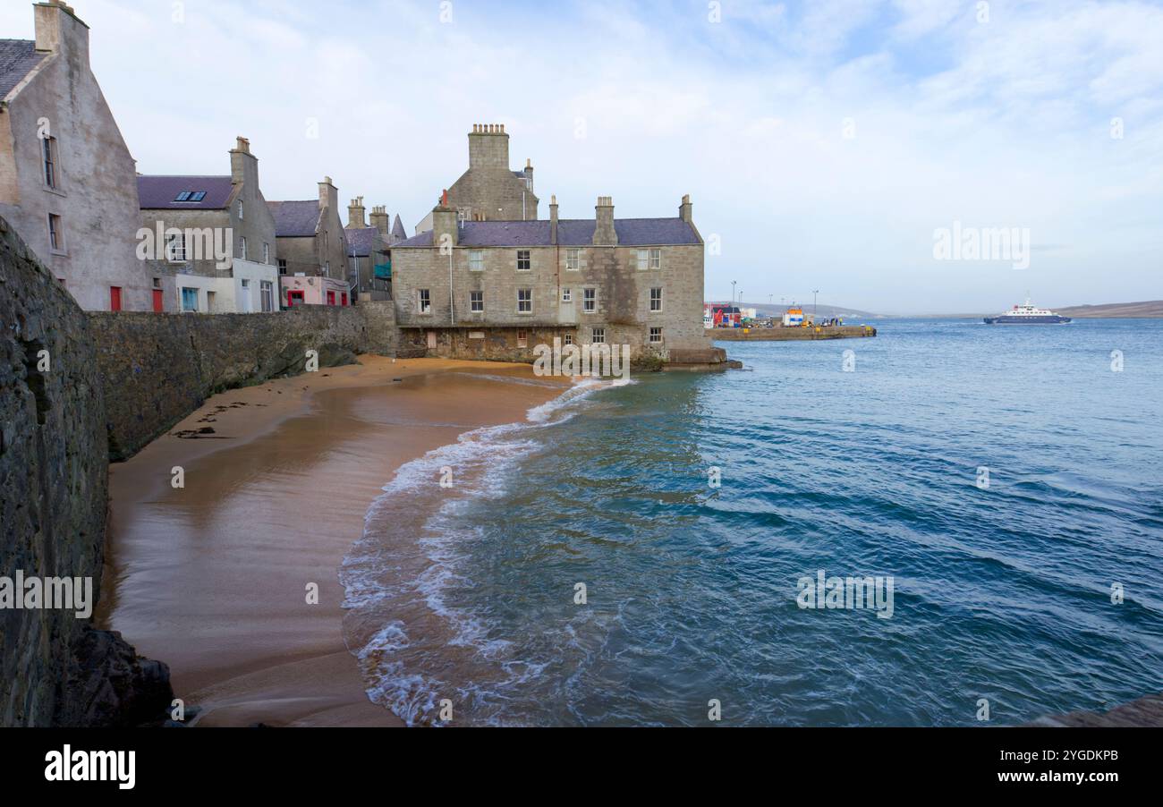 Bain's Beach, Lerwick, Shetland Stock Photo - Alamy