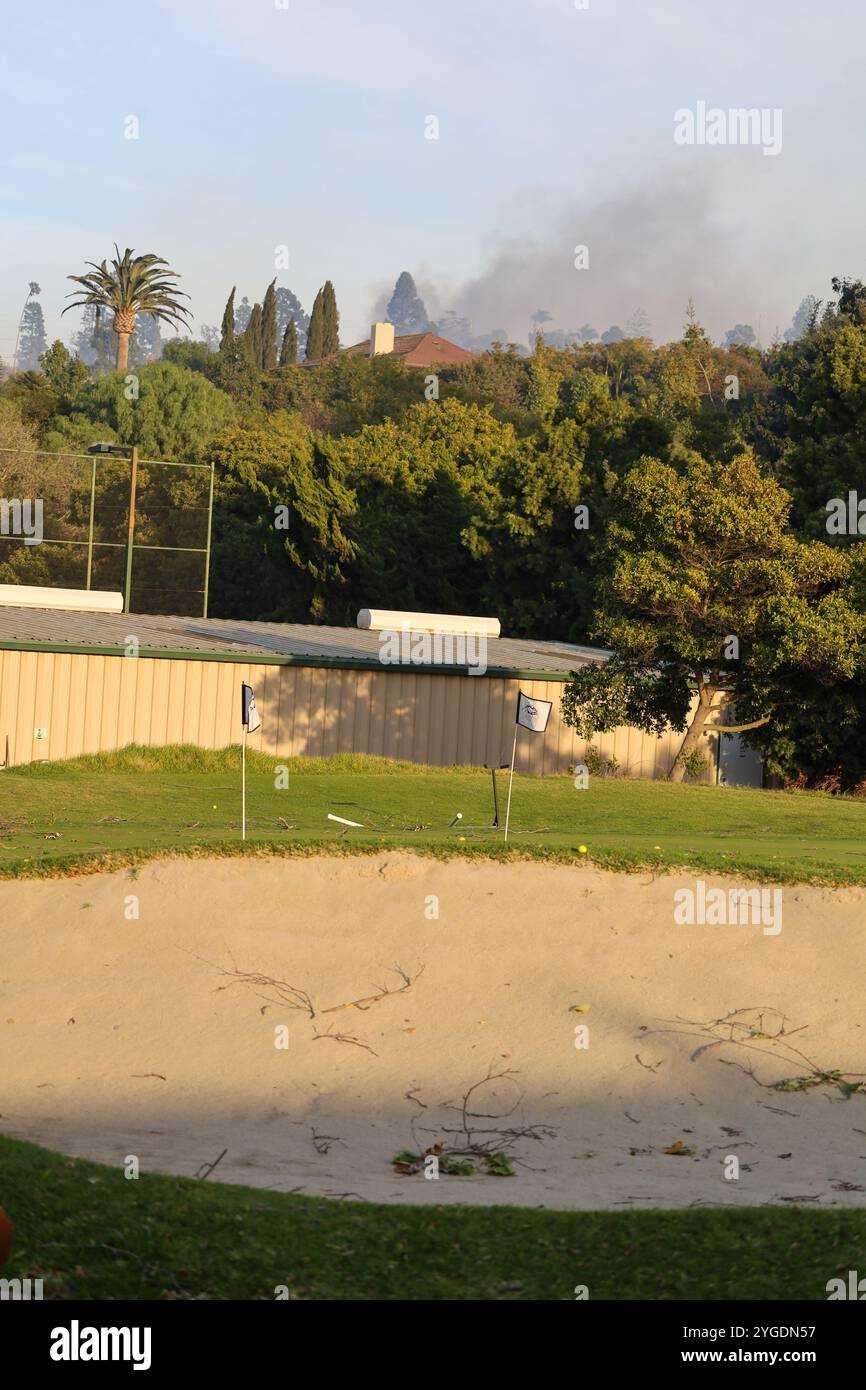 Camarillo, California, USA. 6th Nov, 2024. Dark smoke as seen from the ...