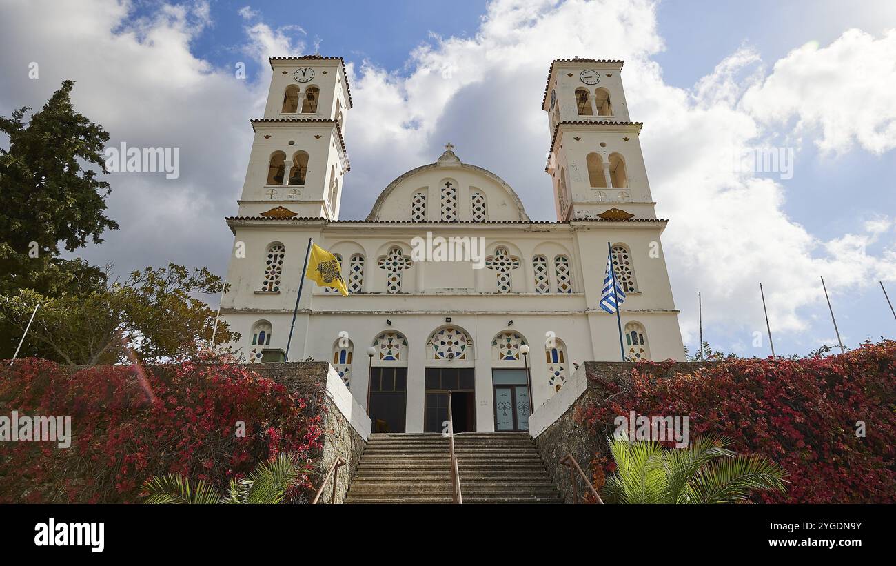 Church of the Resurrection, Analipseos Church, frontal view of a church ...