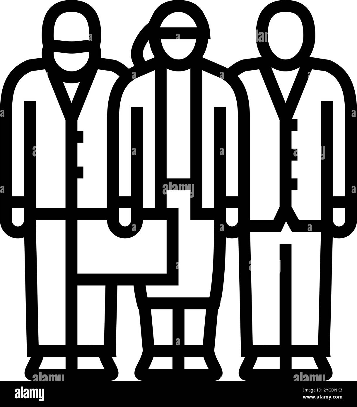 legal team corporate law line icon vector illustration Stock Vector ...