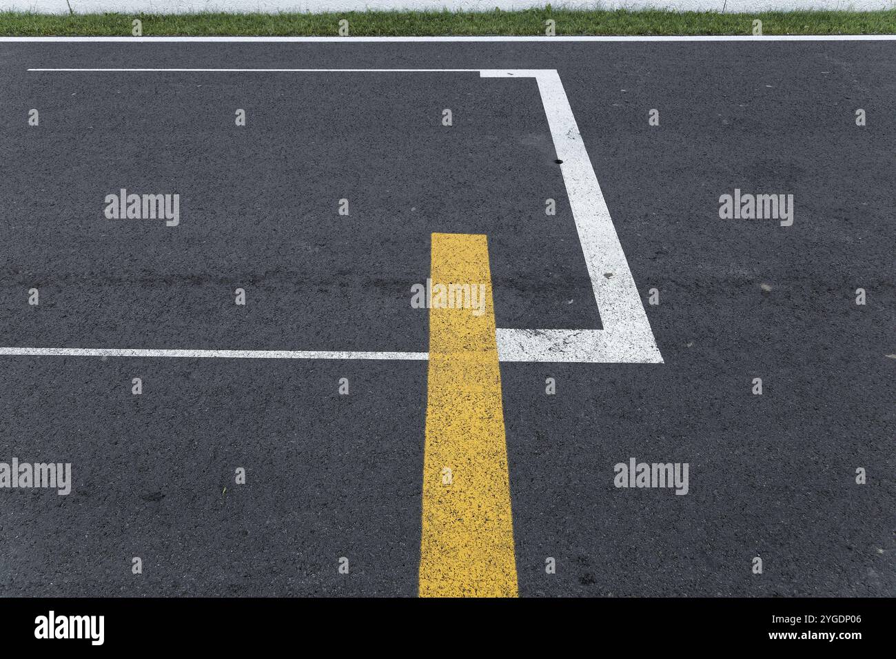 Track markings, starting grid lines, F1 Grand Prix Racetrack, Montreal ...