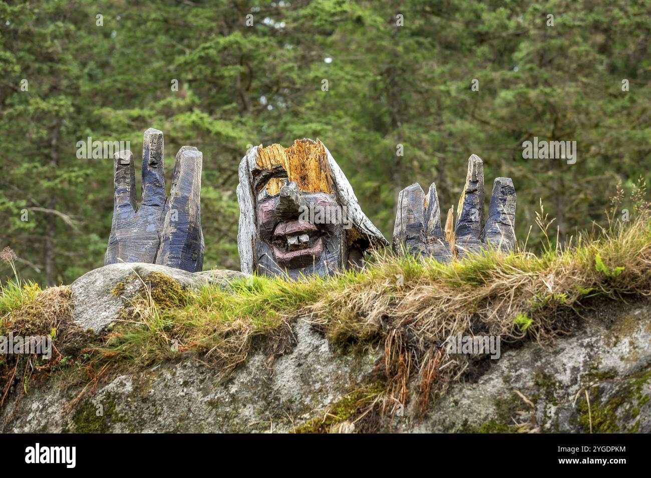Statue of a traditional norwegian troll in Norway Stock Photo - Alamy