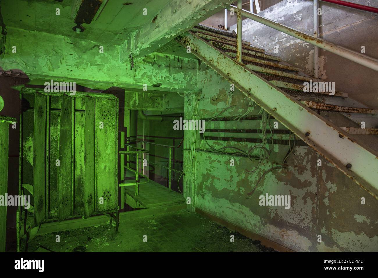 Old abandoned paper factory. Historic and typical factory building as a ...