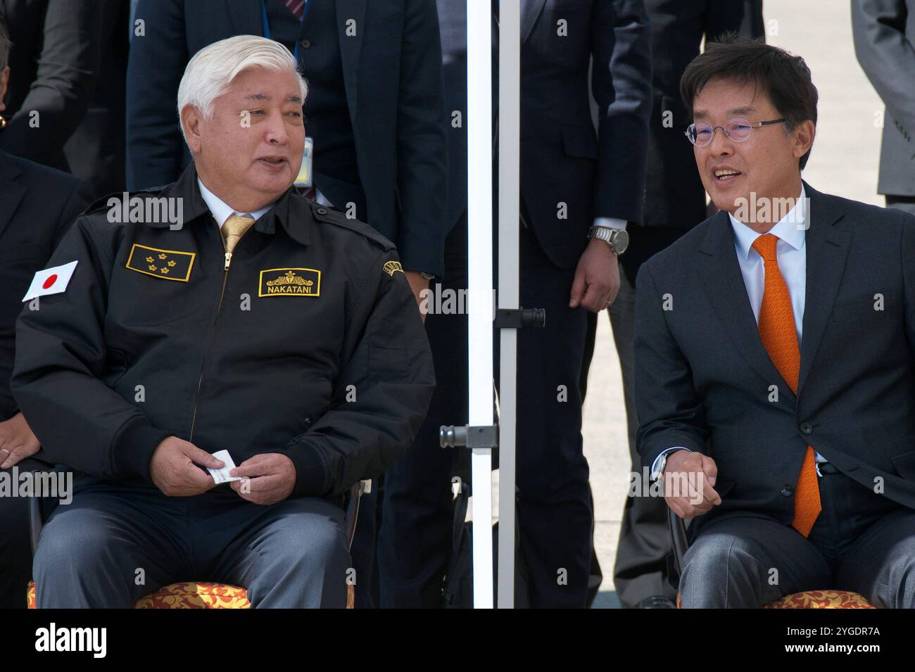 Yokosuka, Japan. 07th Nov, 2024. Defense Minister Gen Nakatani and ...