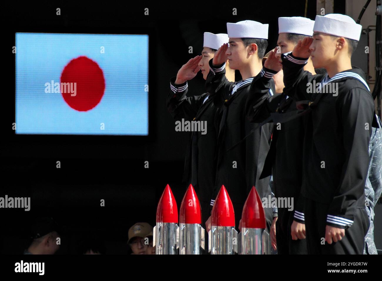 Japan maritime self defense force naval base in yokosuka hi-res stock ...