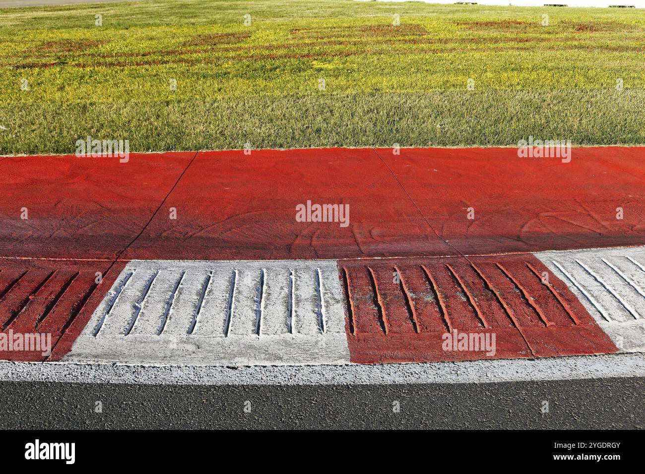 Track markings, F1 Grand Prix Racetrack, Montreal, Province of Quebec ...