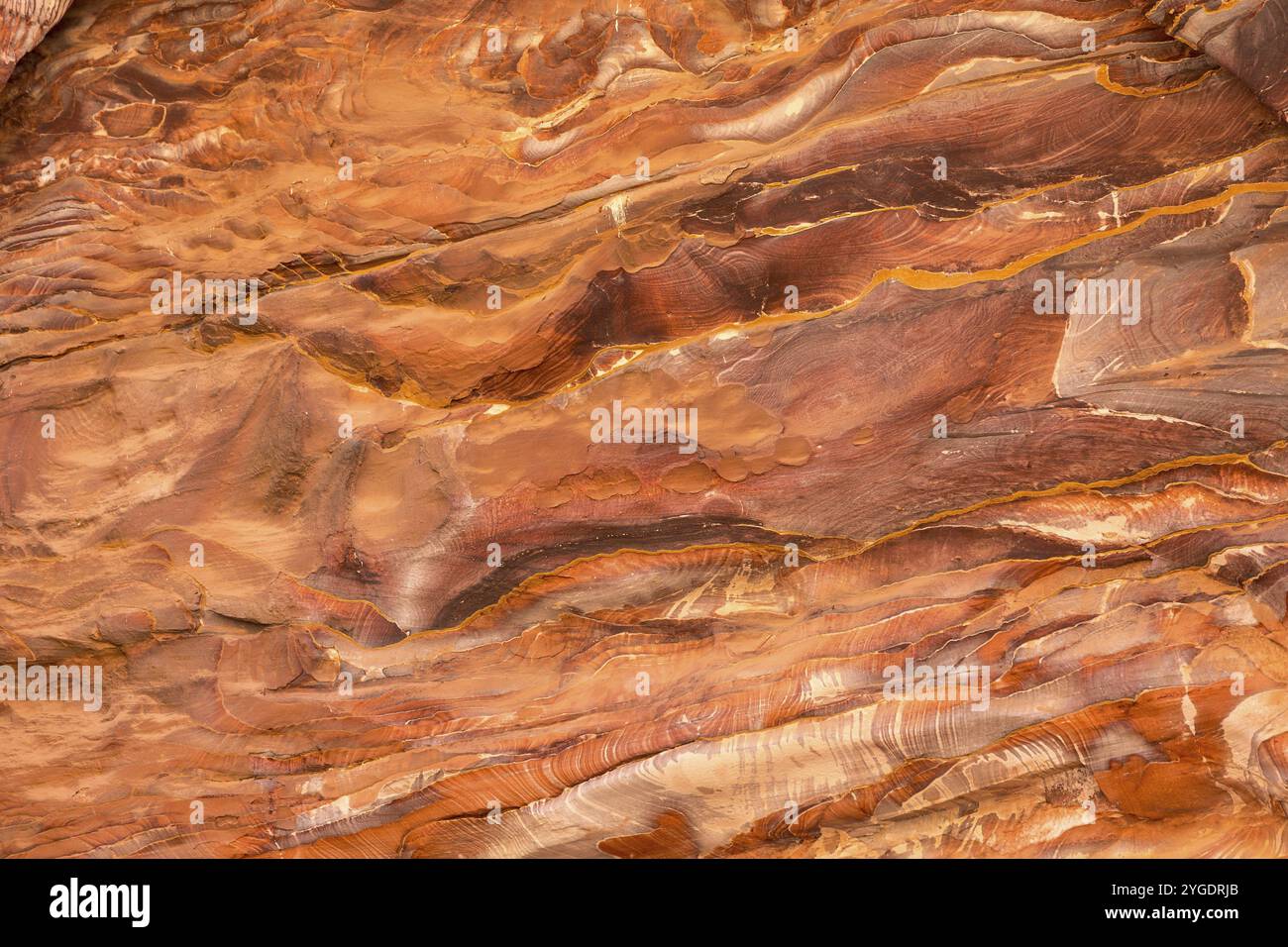 Multi-colored sandstone rock and mineral layers in ancient tombs of ...