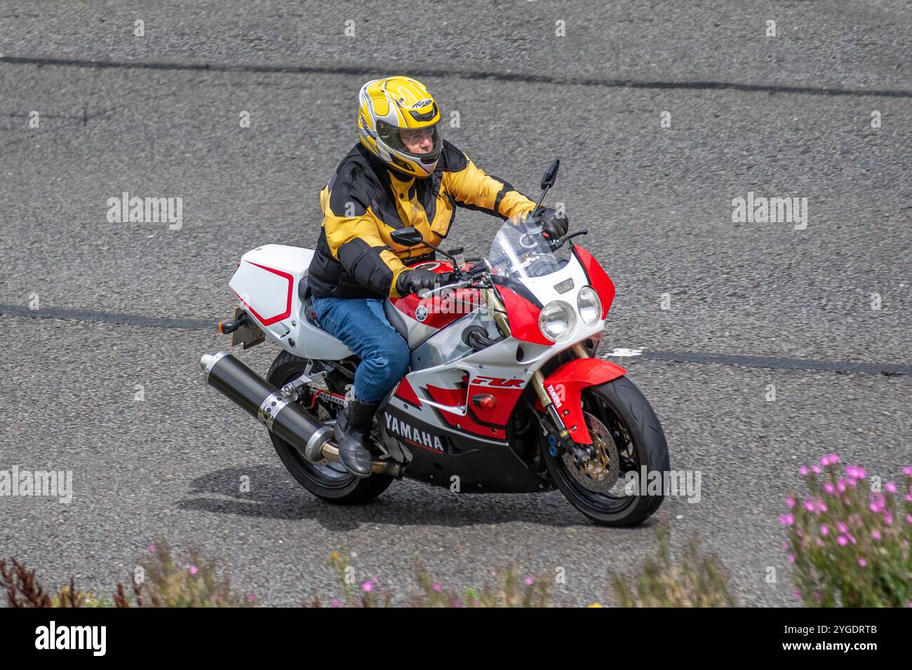 1991 90s mnineties Red White Classic Yamaha TZR250 3XV motorcycle ...