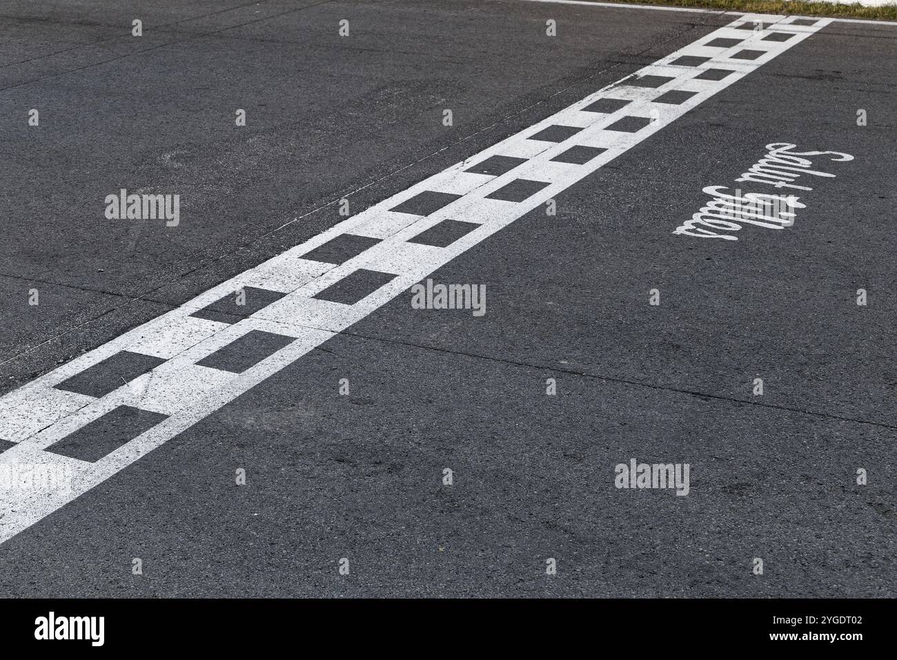Track markings, finish line, F1 Grand Prix Racetrack, Montreal ...