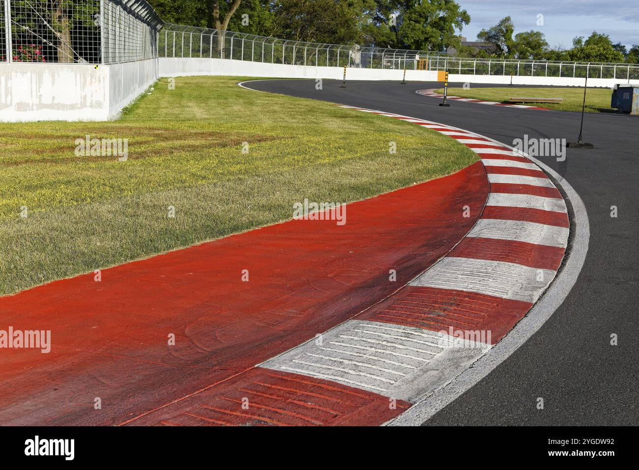 Track markings, F1 Grand Prix Racetrack, Montreal, Province of Quebec ...