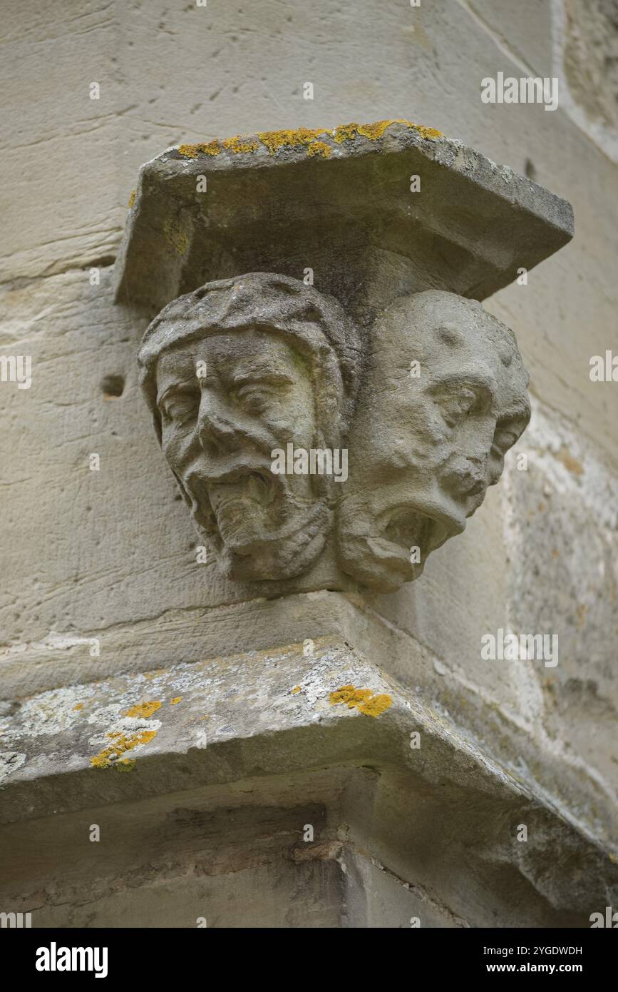 Envy head, envy heads, grimaces, grimace, St Mary's Church, pilgrimage ...