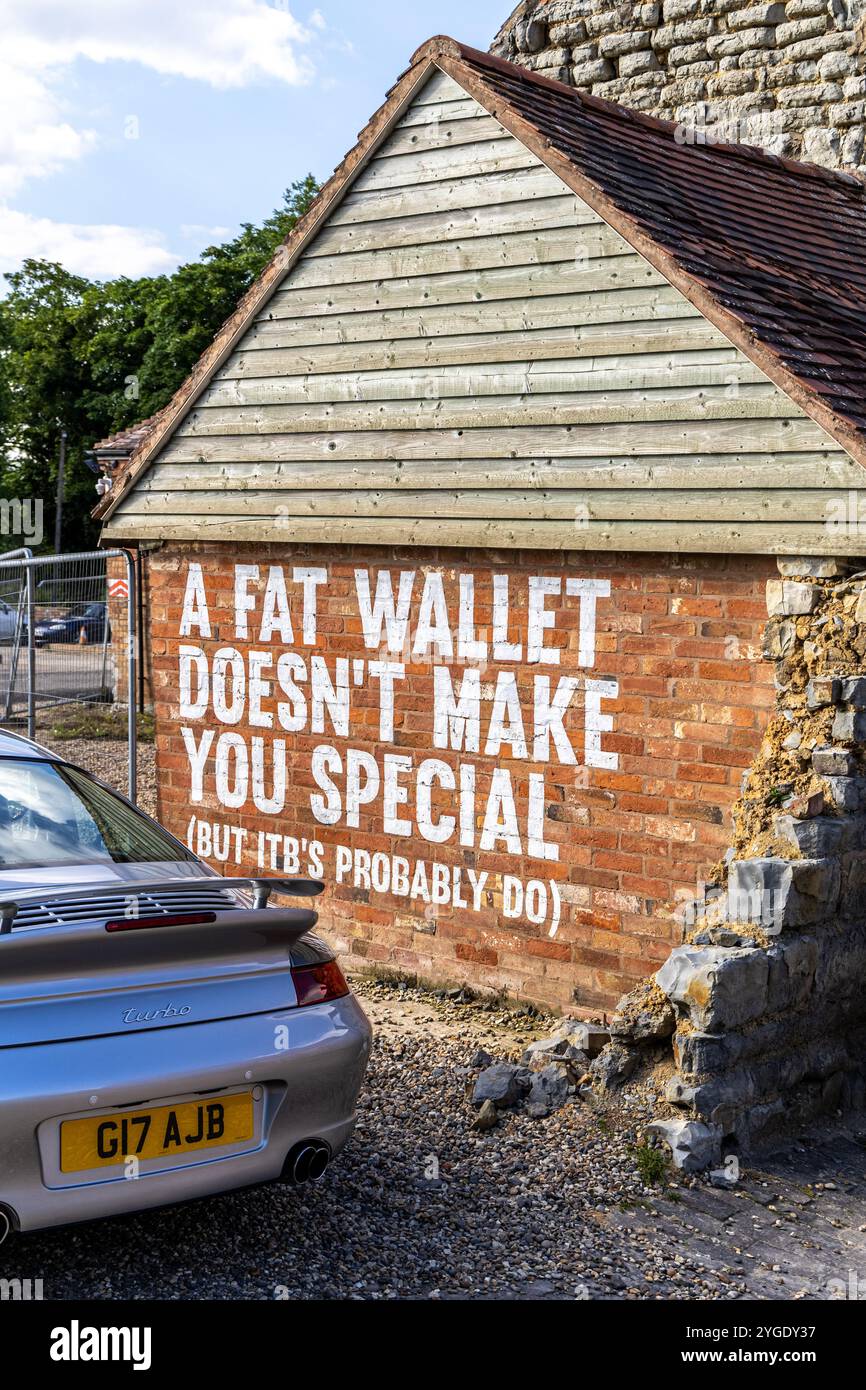 Ettington , UK - June 5, 2024: Popular Wall Saying at Caffeine and ...