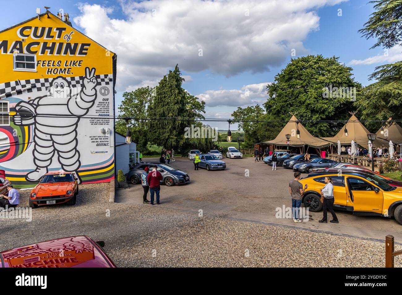Ettington , UK - June 5, 2024: Front Entrance of Popular Caffeine and ...