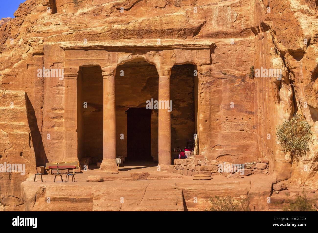 Petra, Jordan, Garden Temple on Wadi Farasah trail to High Place of ...