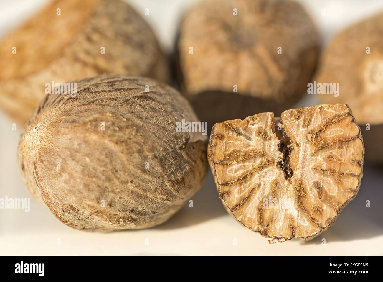 Close up nutmeg seeds hi-res stock photography and images - Alamy