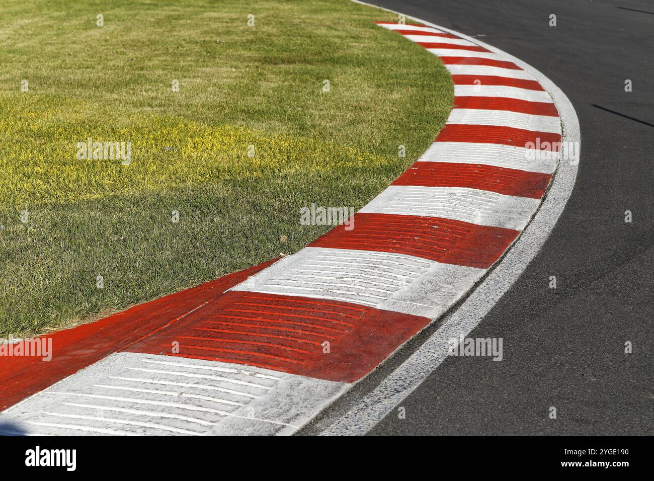 Track markings, F1 Grand Prix Racetrack, Montreal, Province of Quebec ...